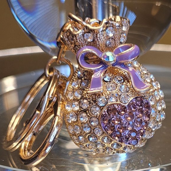 Accessories | Purple Money Bag Key Chain | Poshmark